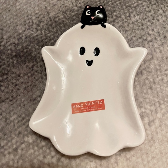 Marshalls | Holiday | New Halloween Ghost With Black Cats Handpainted ...